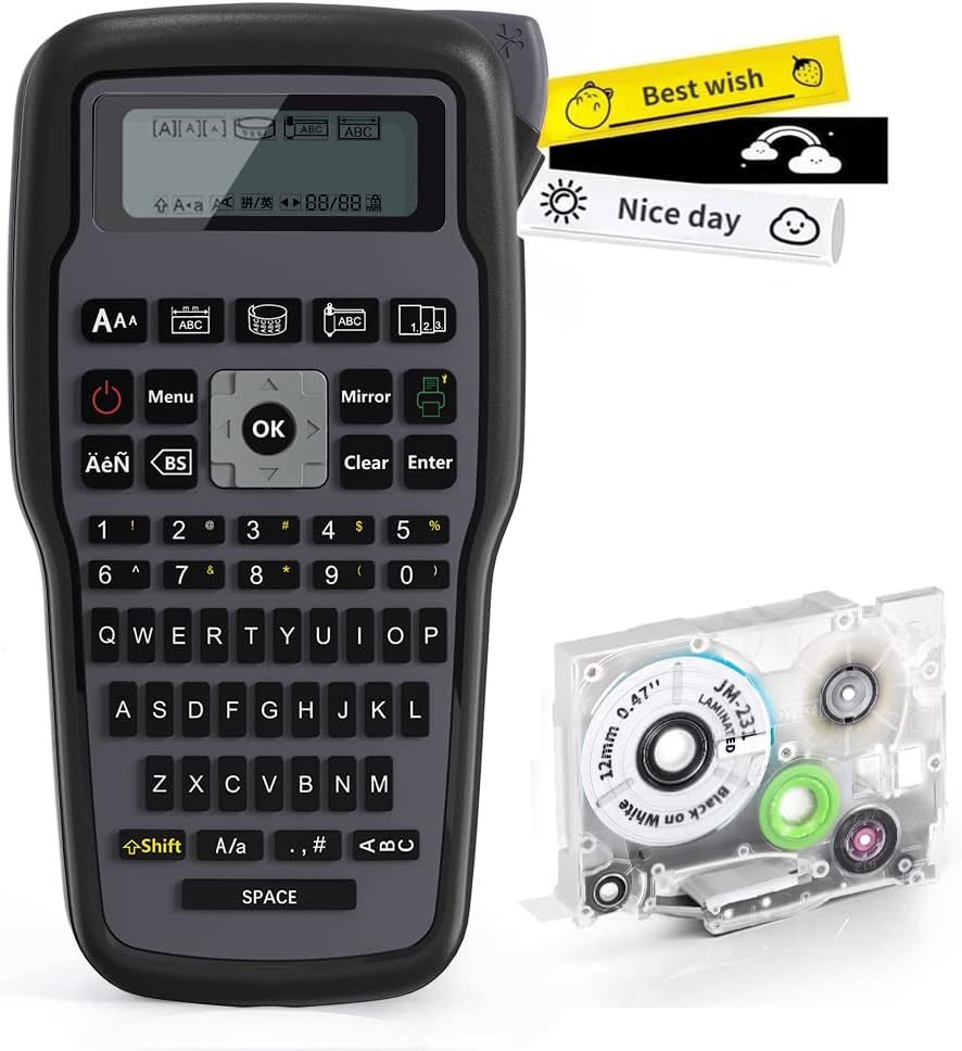 Amazon.com : Label Maker - E1000 Handheld Laminated Label Maker Printer ...