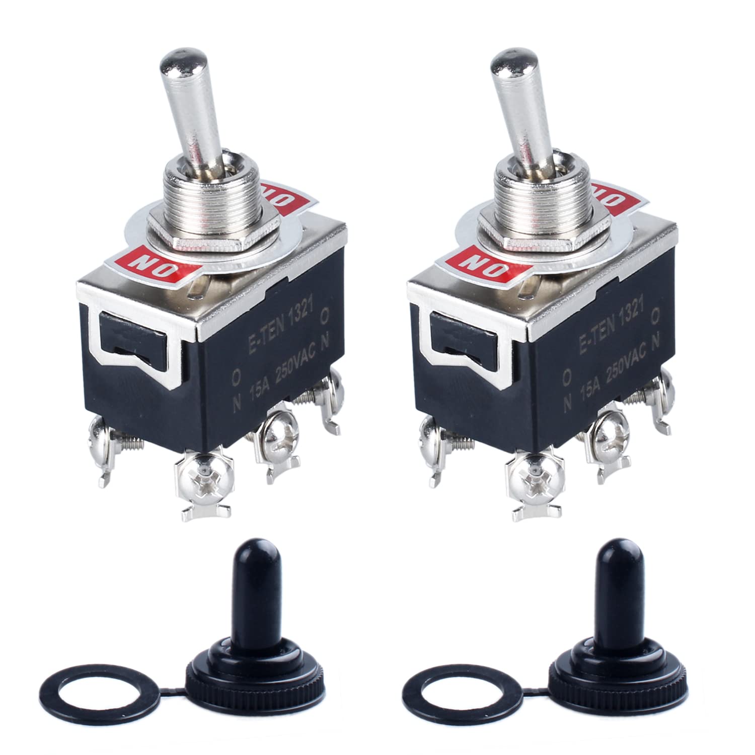 Snapklik.com : DMWD 2pcs Latching Heavy Duty Rocker Toggle Switch 20A ...