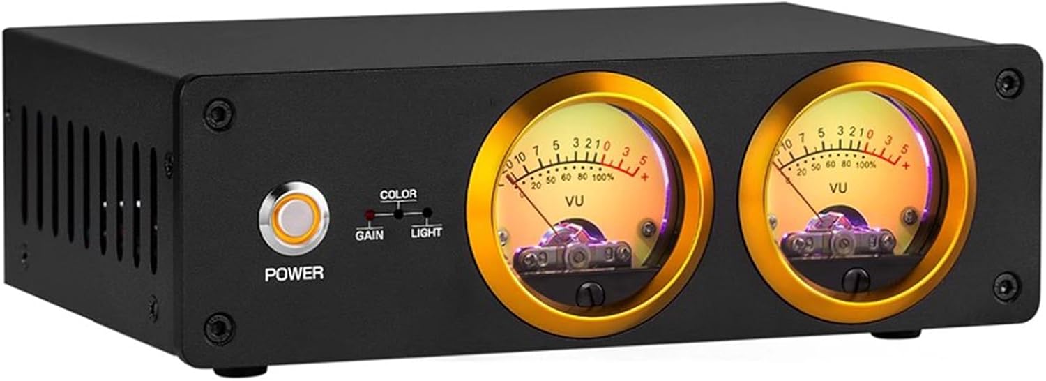 Dual Analog VU Meter Amplifier, Speaker Selector Bahrain | Ubuy