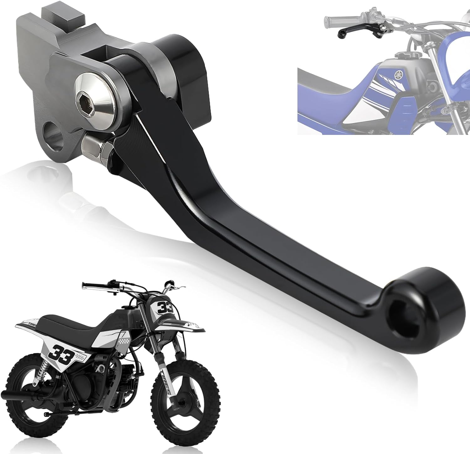 Amazon.com: USTPO Motorcycle Clutch Brake Lever Foldable CNC Pivot ...
