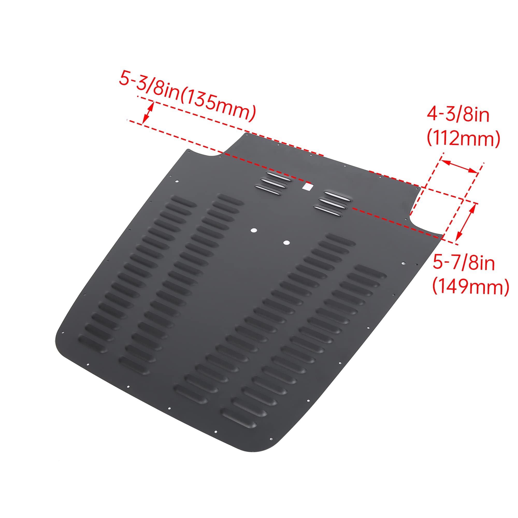 Snapklik.com : ECOTRIC Aluminum Alloy Vented Hood Louver Kit Compatible