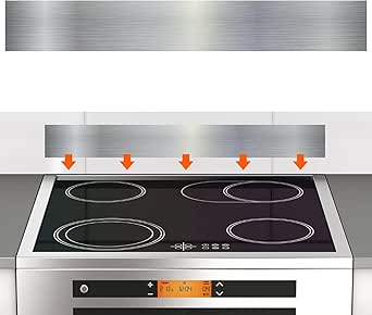 Amazon.com: Stainless Steel Backsplash for Stove, 11NBBKGDSS Front ...