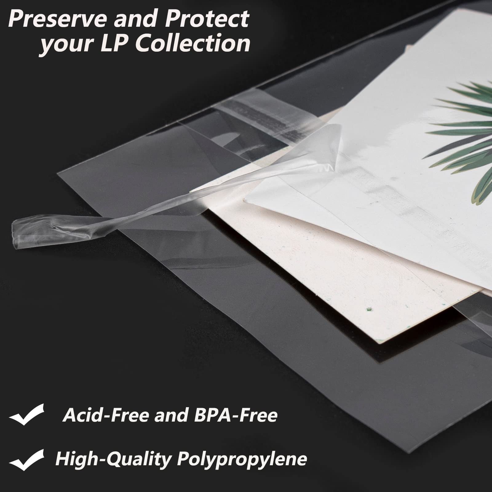 Snapklik.com : 50 Pack Clear Record Sleeves For 12 Inch Vinyl Record ...