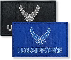Amazon.com: Overdecor US Air Force Wings Flag Patch Tactical Army Military Patches - Hook and ...