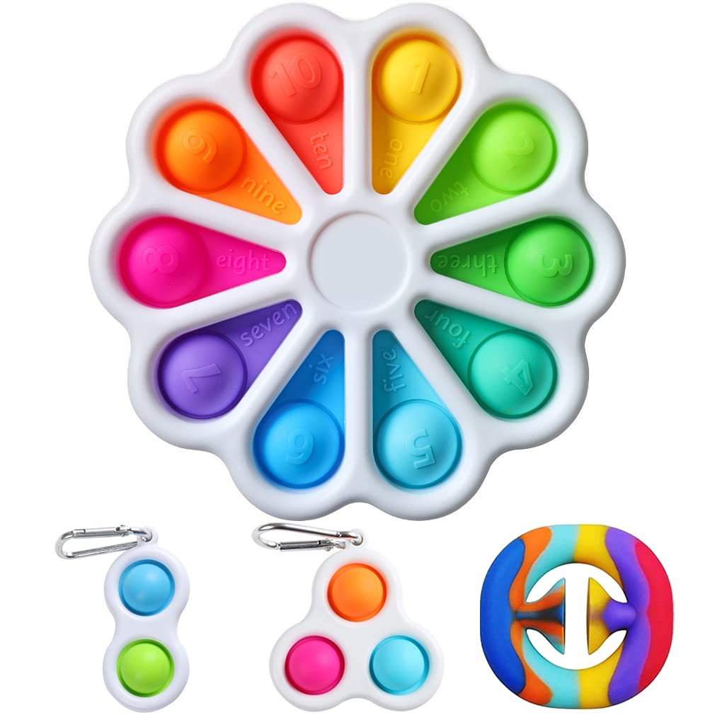 Buy Flower Fidget Toy Pack, Bubble Sensory Simple Dimple Fidget Toy ...