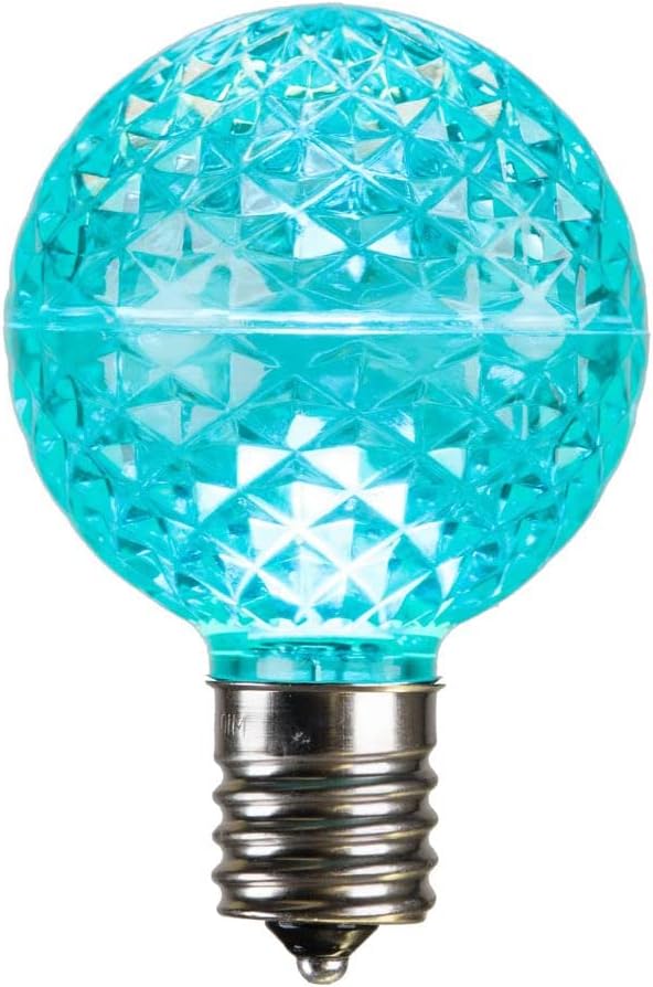 GE Party Light 22732 25-Watt Teal A19 Light Bulb with Medium Base, 1 ...