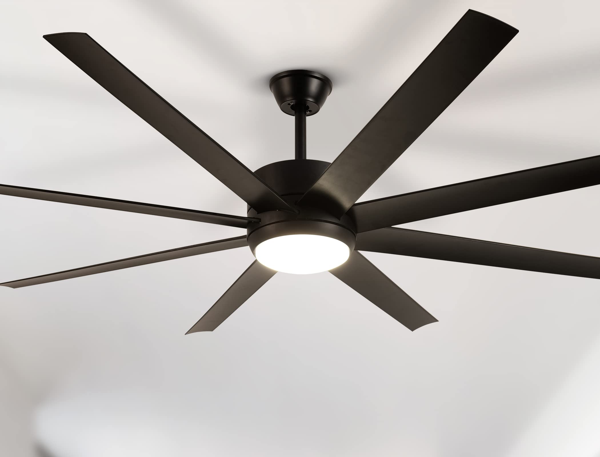 xychfantligh 70 inch Ceiling Fans with Lights and Remote, Black Modern ...