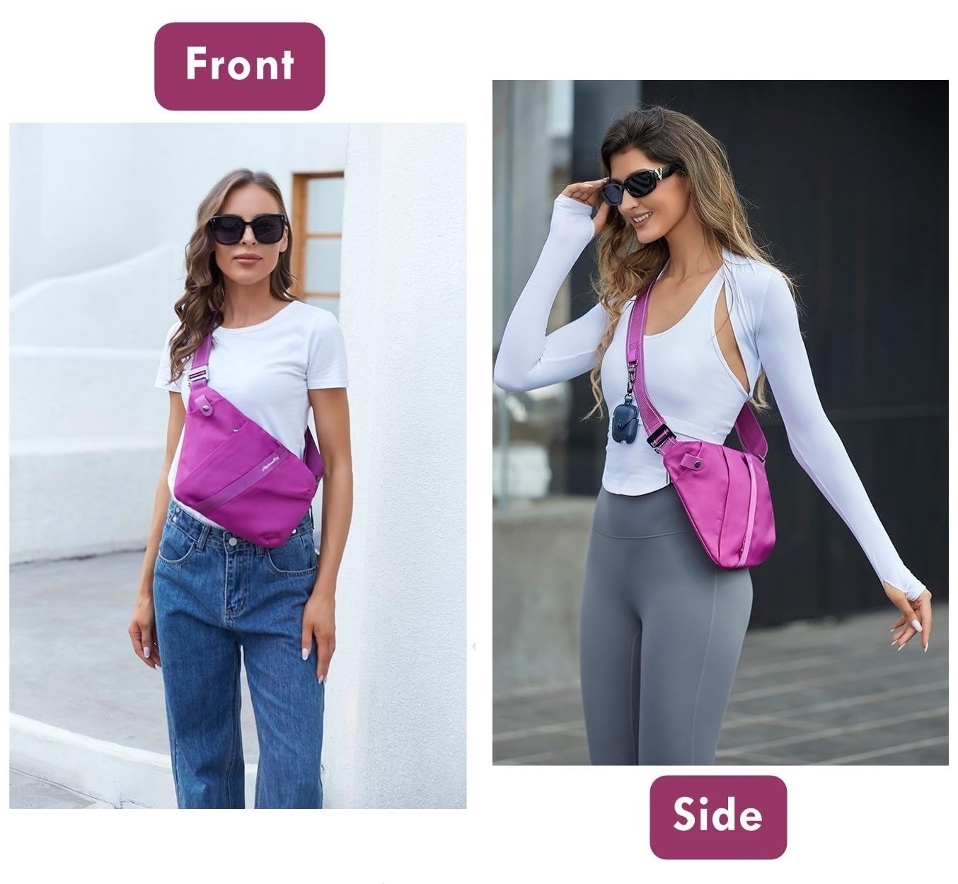 Snapklik.com : Alphantino Sling Bag For Men Women - Slim Crossbody ...