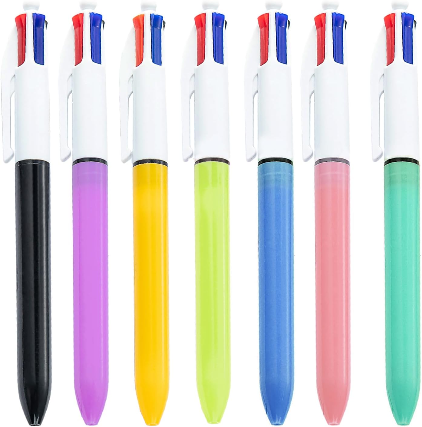 BIC 4 Farben Kugelschreiber Set 4 Colours Original, 3er Pack, Ideal für das Büro, das Home ...