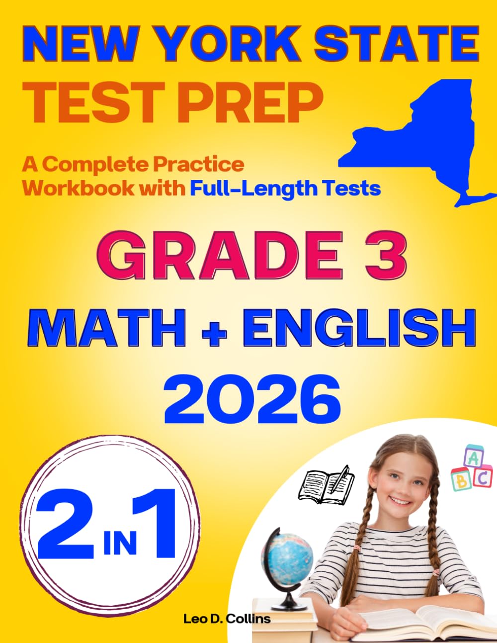 New York State Test Prep Grade 3 - English & Mathem | Adobooks