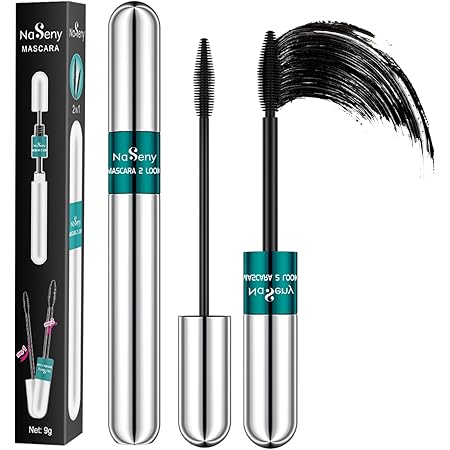 Amazon.com : NaSeny2in1 Vibely Mascara Waterproof Black Volume And ...