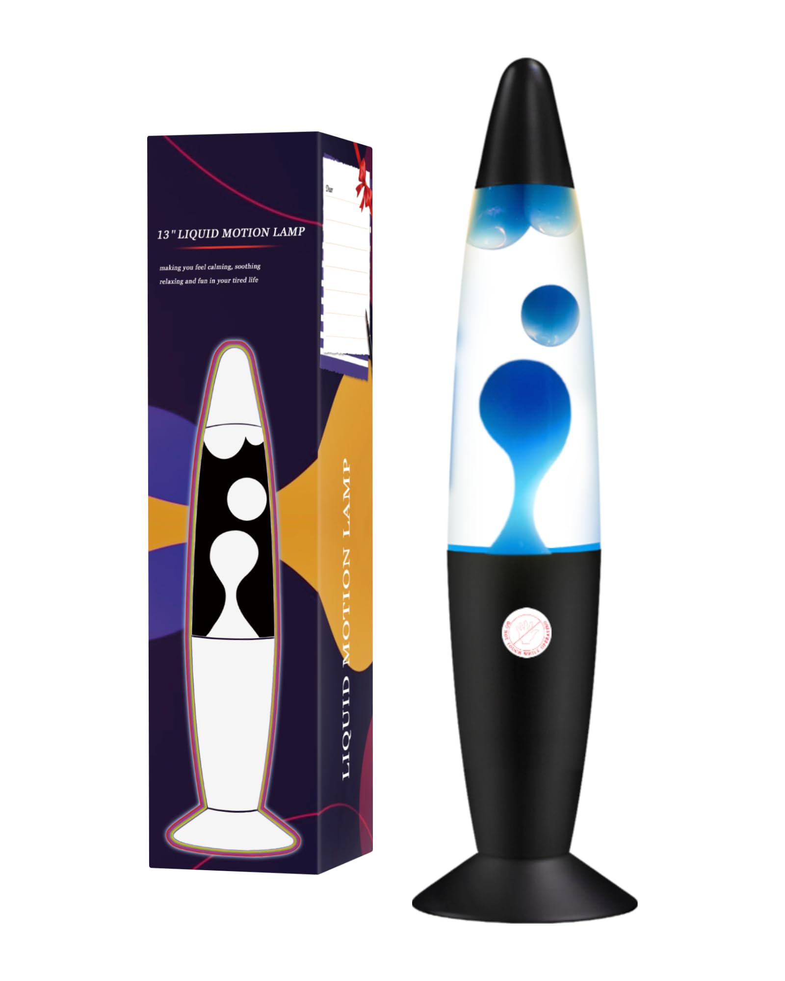 QQP 13 Inches Blue Magma Lamp,Present for Adults Teens and Kids,Liquid ...