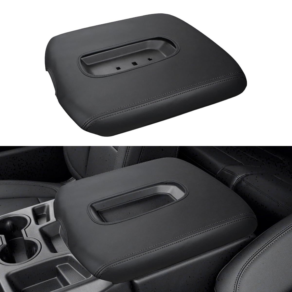 Snapklik.com : INTGET Leather Armrest Cover For 2019-2024 Chevy ...