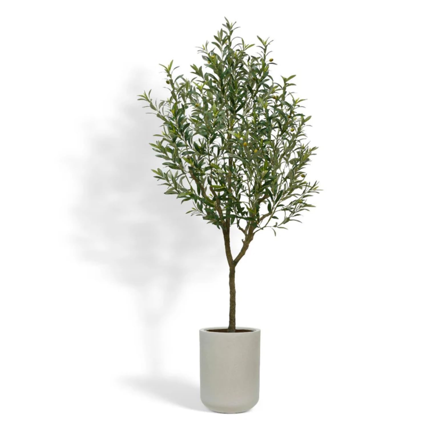 CG Hunter Faux Olive Tree, Premium Handmade Artificial Indoor Tree ...