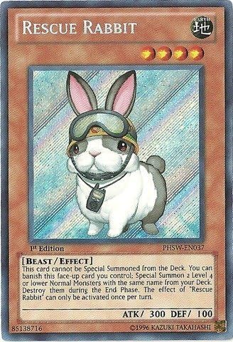 Amazon.com: Yu-Gi-Oh! - Rescue Rabbit (PHSW-EN037) - Photon Shockwave ...