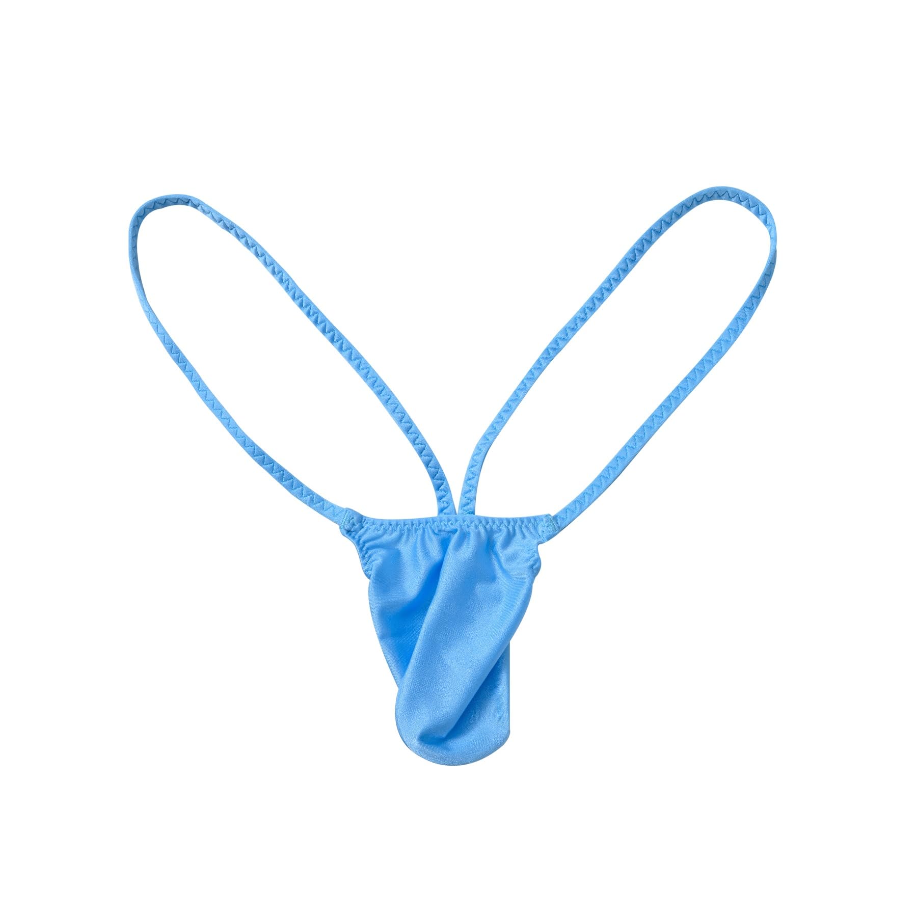 Wowsky Mens Backless Thong V Back Sissies Tiny Thong Low Rise Sexy Underwear