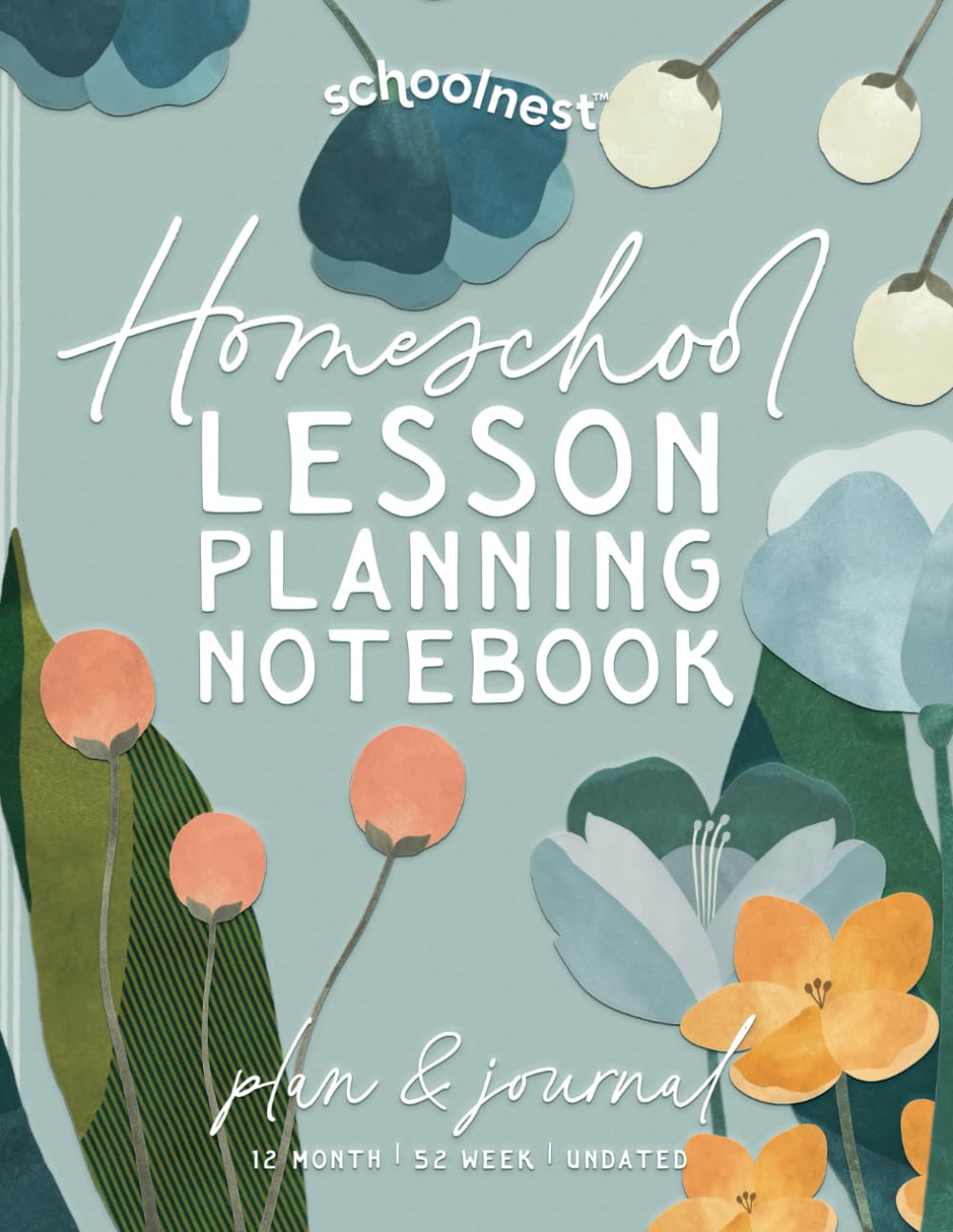 Homeschool Lesson Planning Notebook (Blue Paper Blooms Series): 12 ...