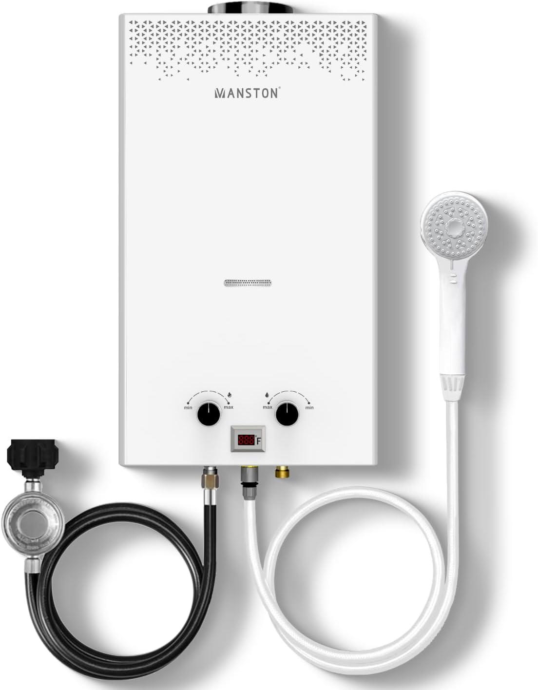 Water Heater Tankless, VANSTON Propane Water Heater Outdoor, 10L 2.64 ...
