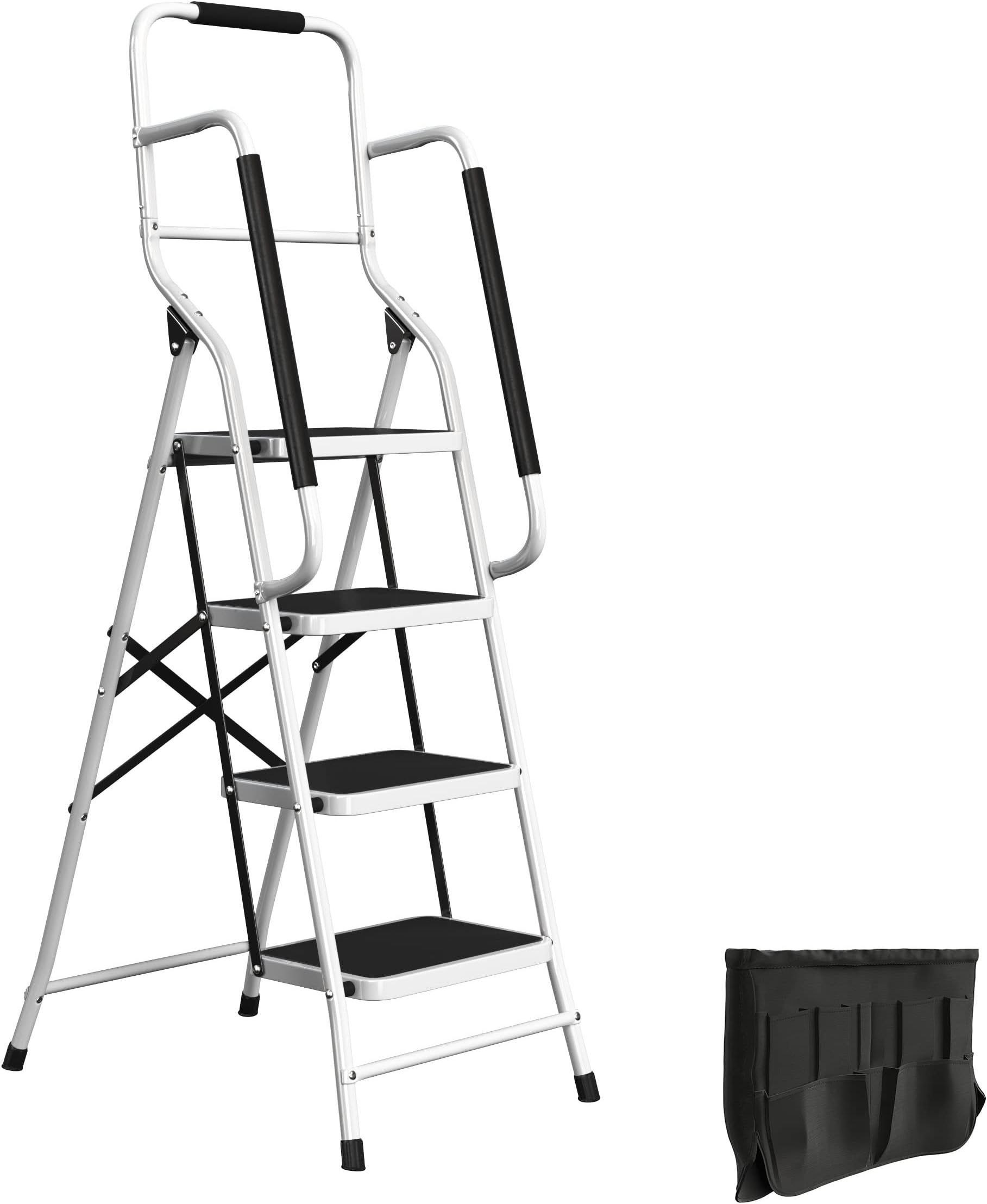 Ballymore 4 Step Lock-N-Stock Folding Ladder - Stepladders - Amazon.com