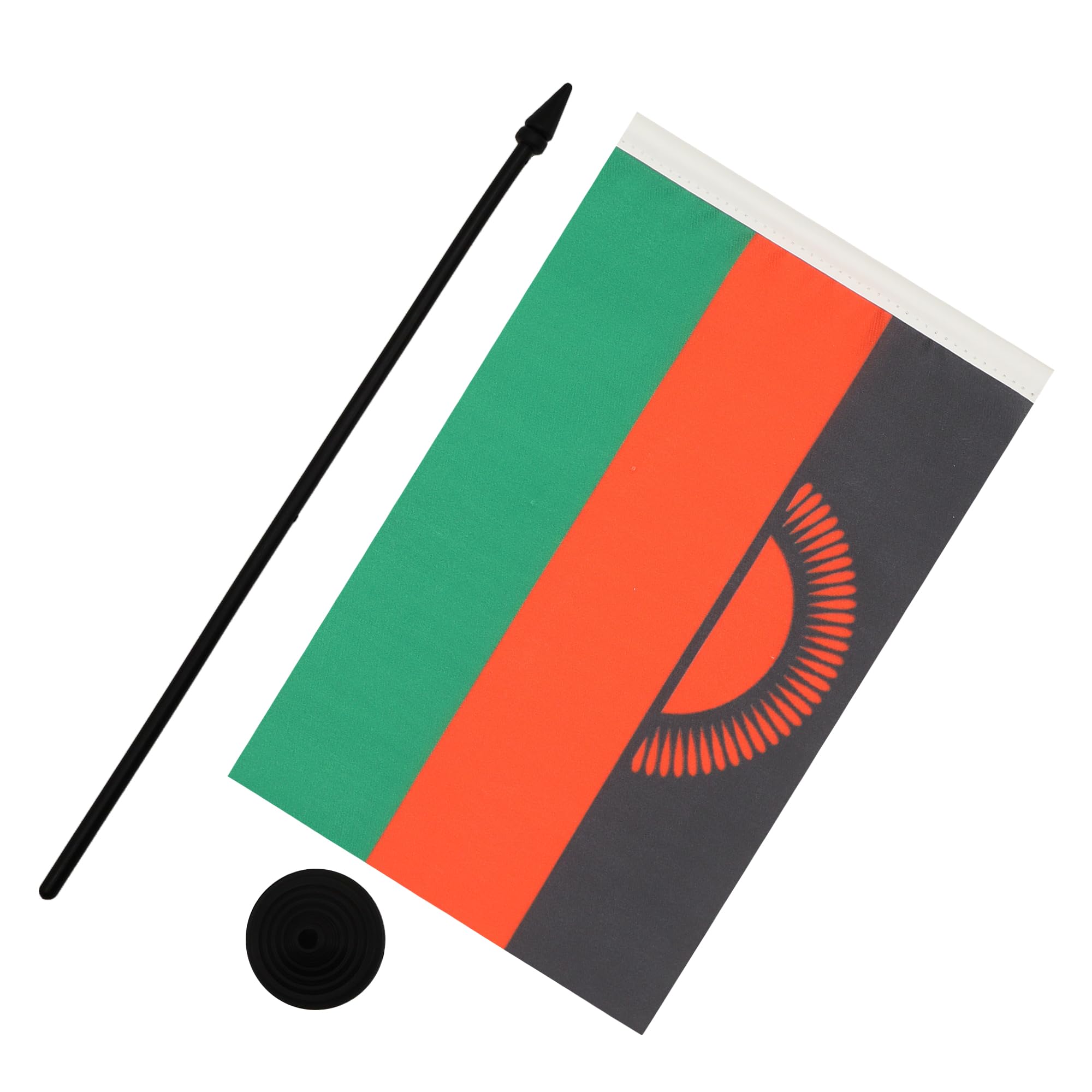 AZ FLAG – Malawi Table Flag 5” x 8” – Malawian Office Flag 100% Polyester 21 x 14 cm – Mini Desk ...