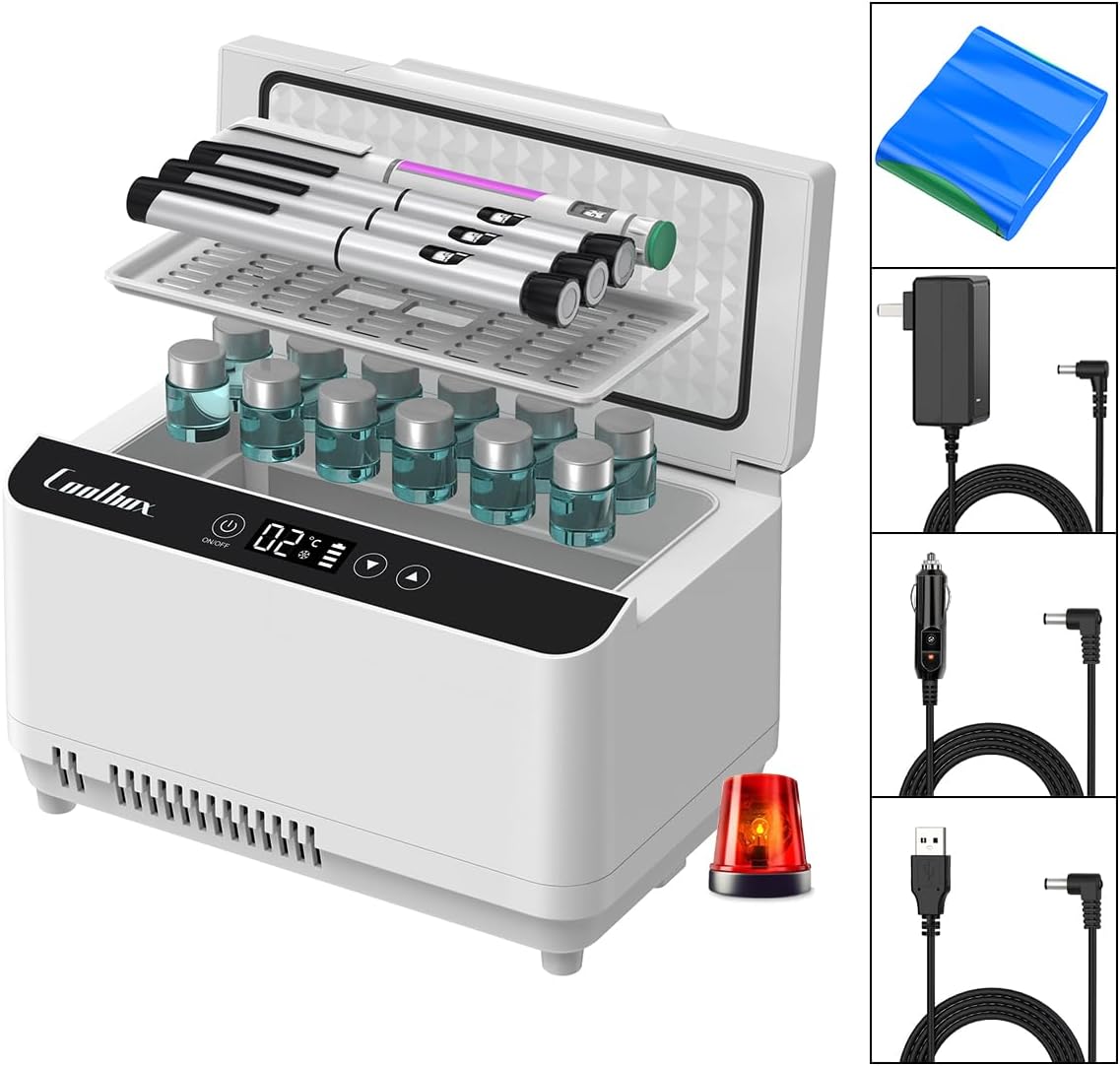 Amazon.com: ZJchao Insulin Cooler Box, Rechargeable Portable Medicine ...