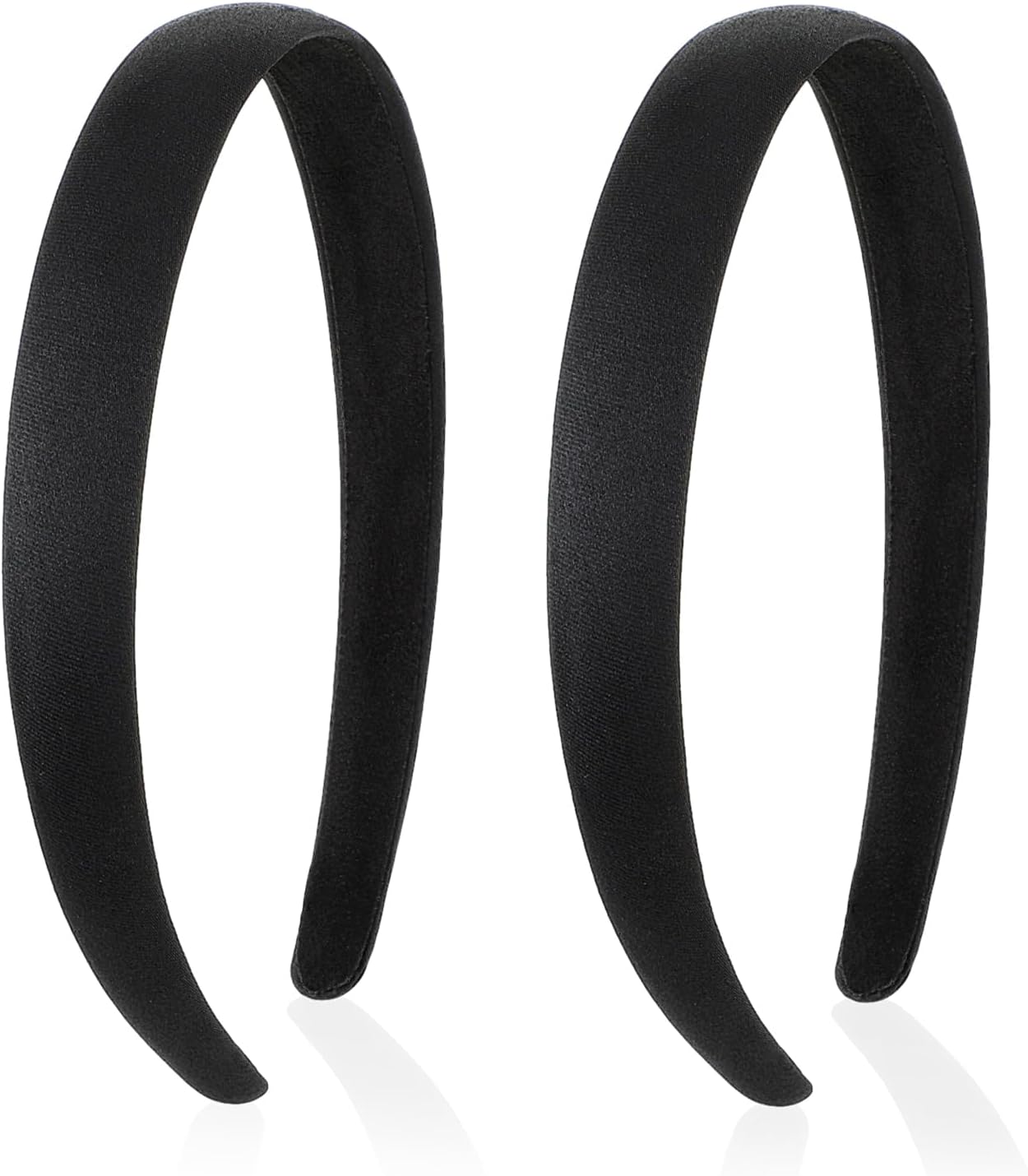 2 PCS Padded Headbands Wide Sponge Hairband 0.7inch No Slip Fashion ...