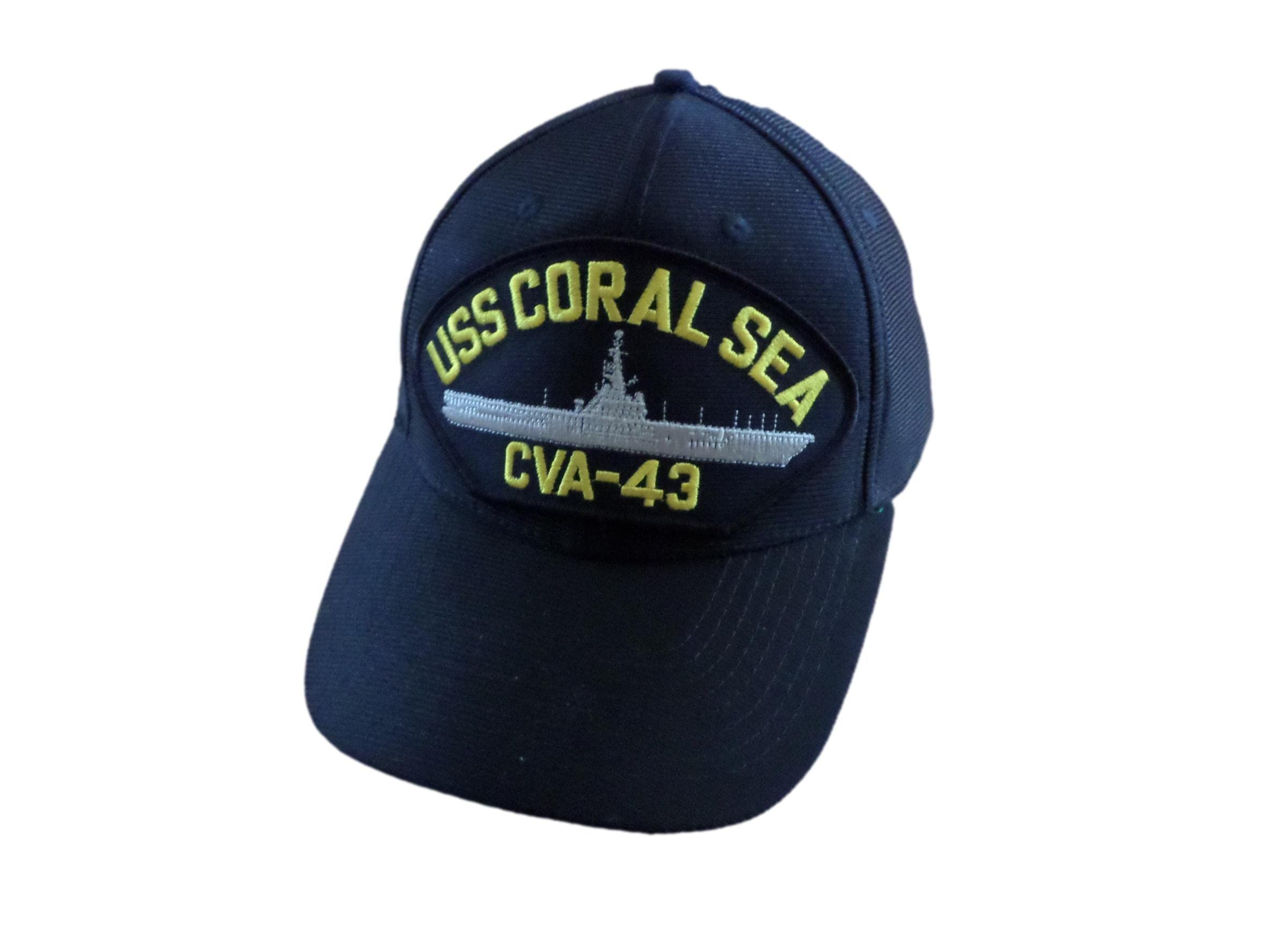 Amazon.com: USS Coral SEA CVA-43 Navy Ship HAT U.S Military Official ...
