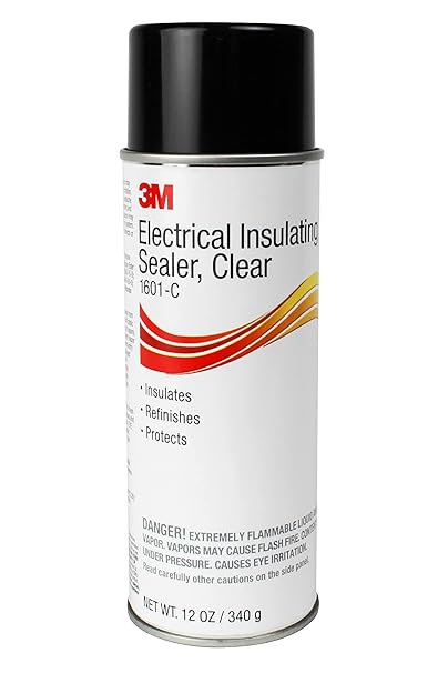 3M Electrical Insulating Sealer, 1601-C, Clear: Spray Paints: Amazon ...