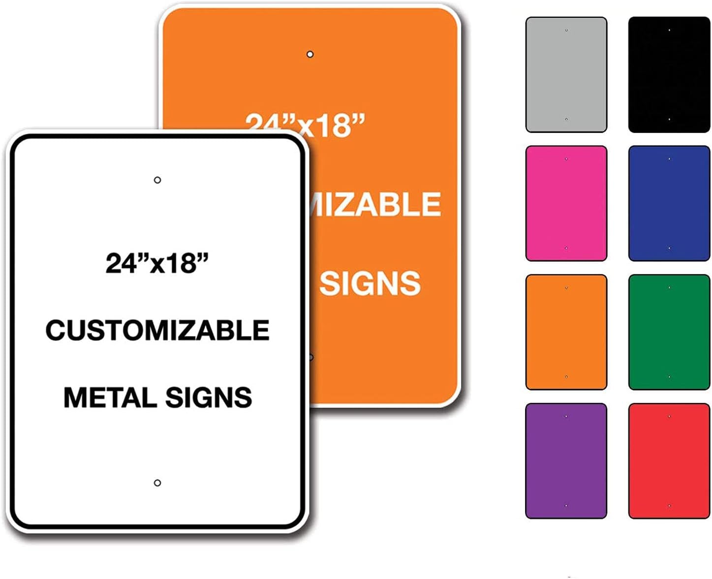 Amazon.com: VSE | 18 x 24 inch Custom Sign Made from .080 Aluminum ...