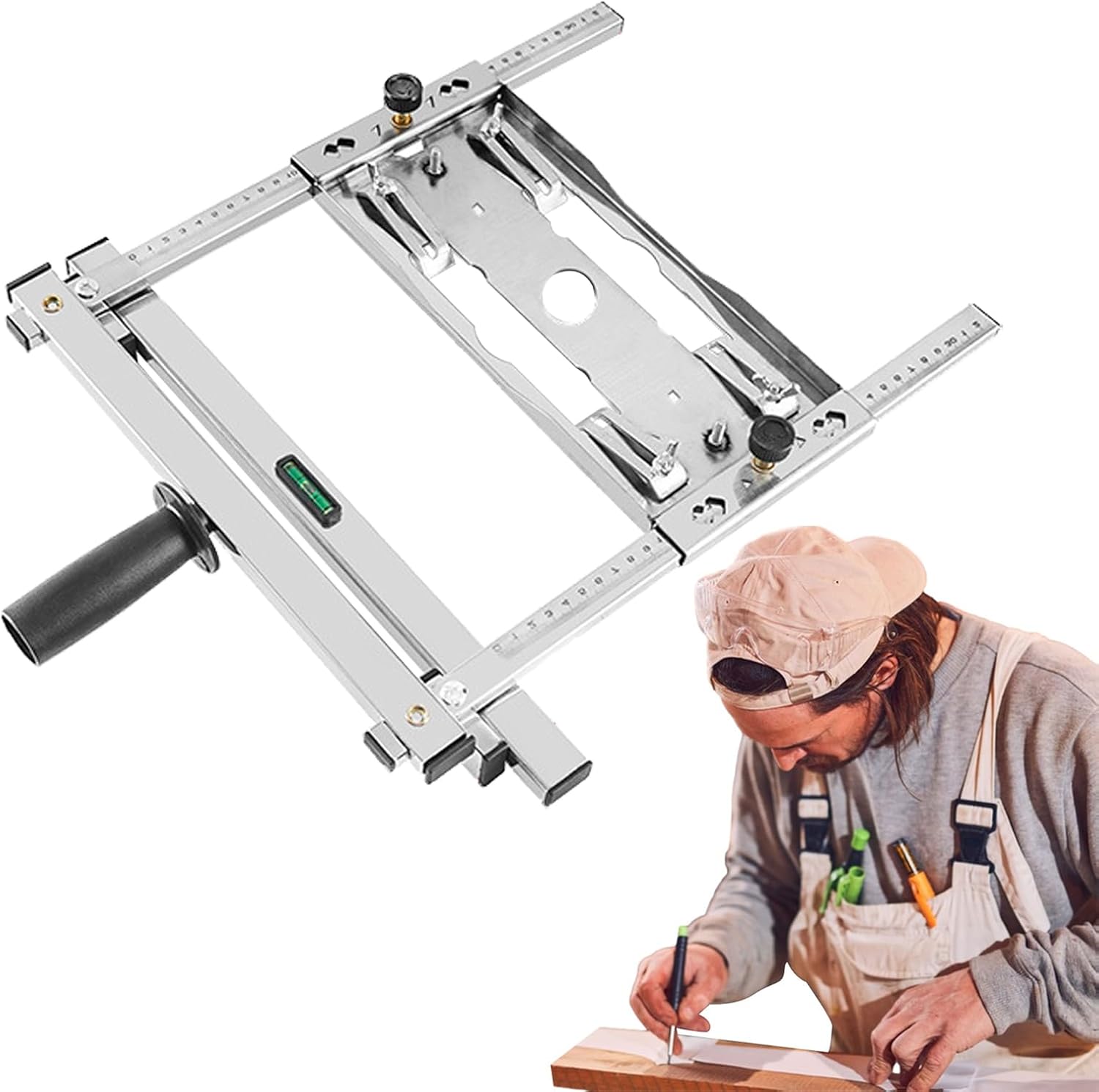 Honhoha Edge Guide Positioning Cutting Board, Woodworking Edge Guide ...