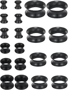 Amazon.com: Goerhsjie Silicone Ear Gauges Tunnels Plugs for Ears Women ...