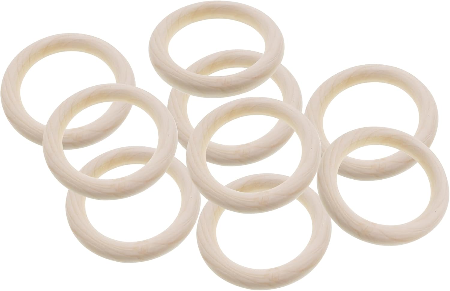 Amazon.com: Wood Rings,ULIFESTAR Unfinished Wooden Ring Without Paint ...