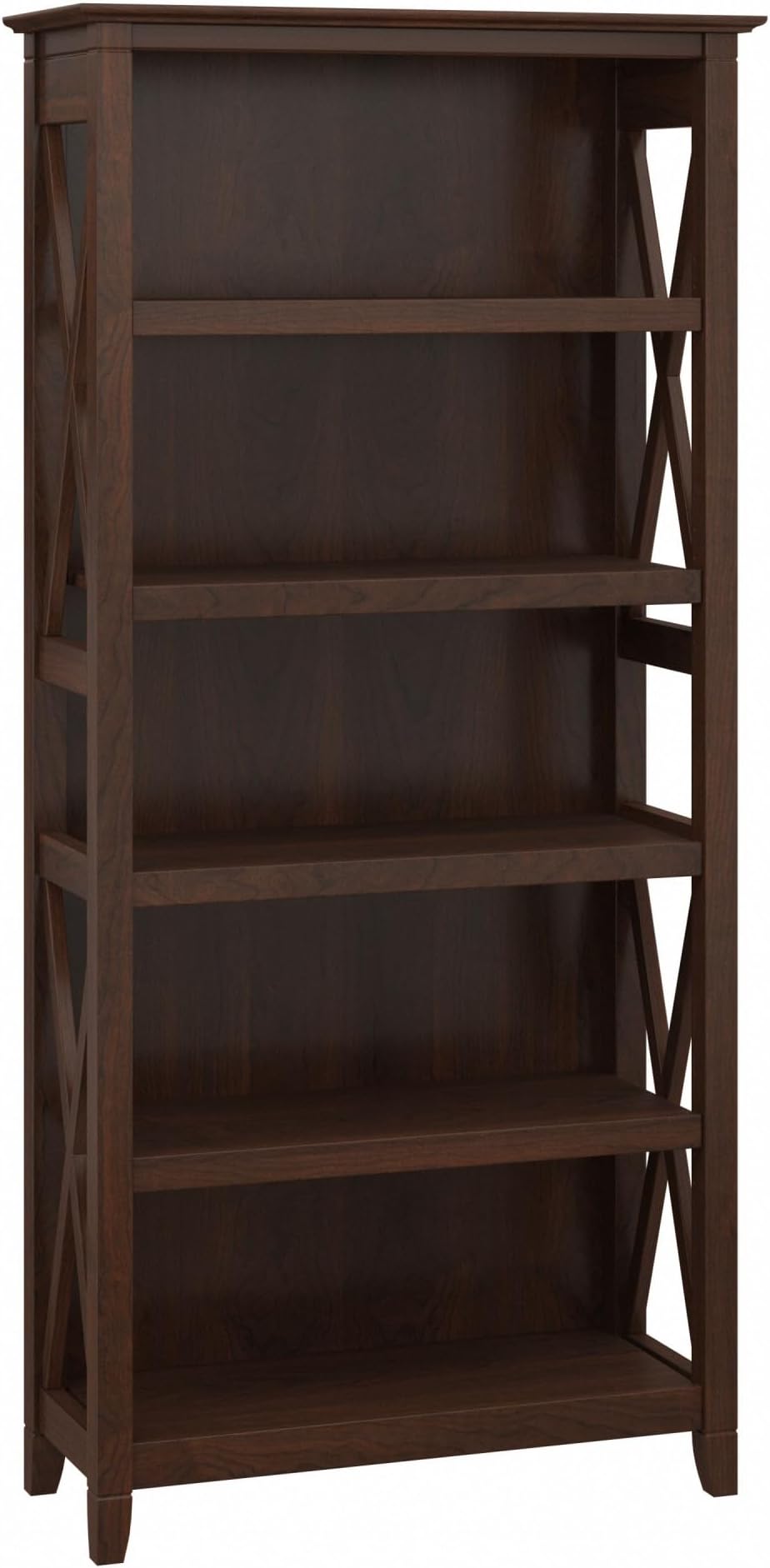 Amazon.com: Sunny Designs Santa Fe Bookcase with 4 Doors in Dark Brown ...