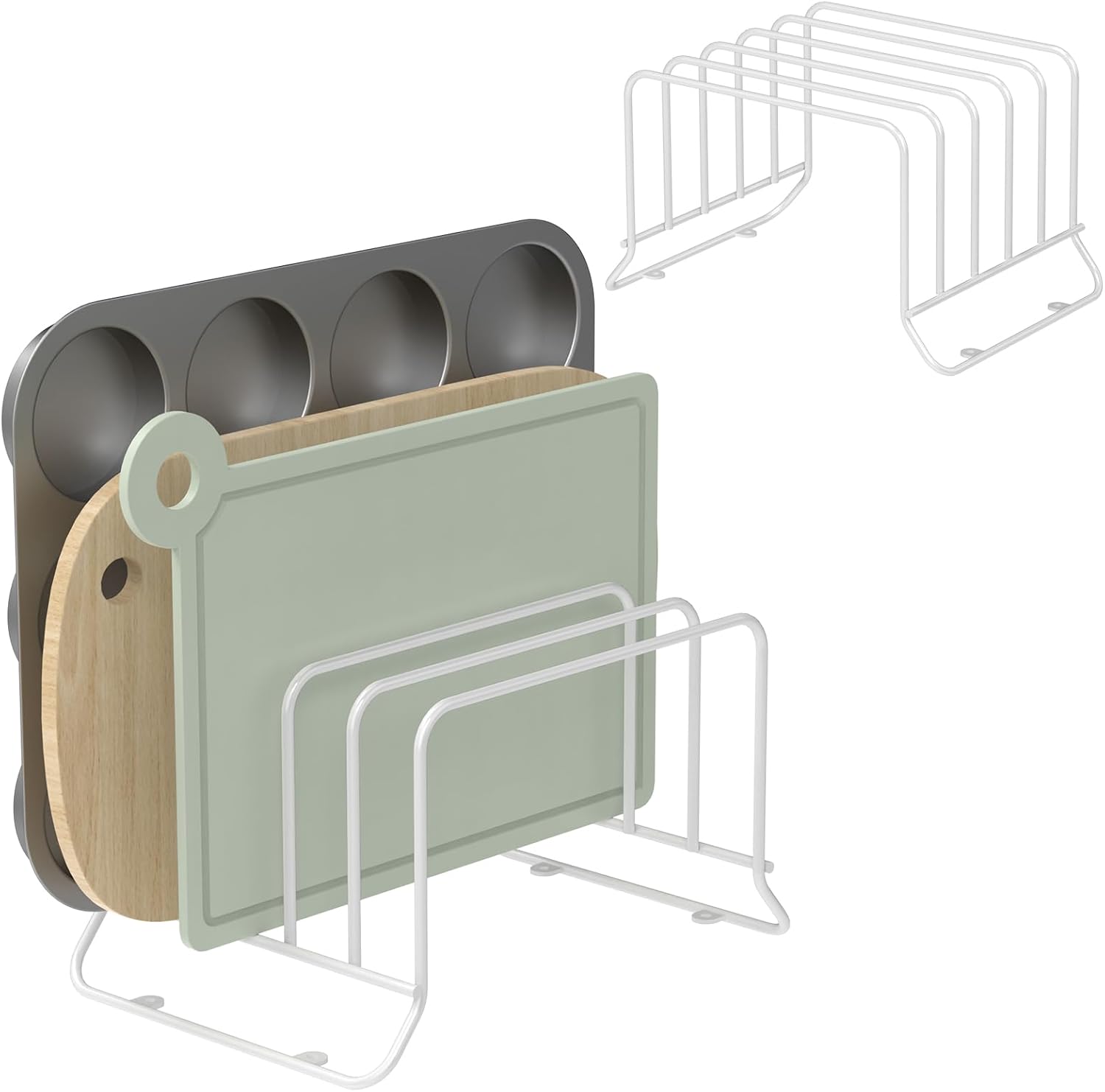 Amazon.com: JBESUHI [2-Pack] Cutting Board Organizer,Baking Pan ...