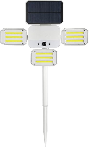 Bell+Howell Bionic Floodlight Deluxe White Solar Lights Outdoor Motion ...