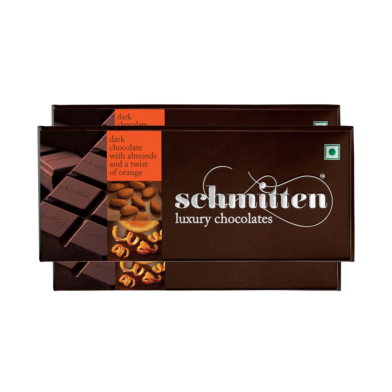 Schmitten Luxury Dark Chocolate Box, Flavor- Almond And A Twist Of ...