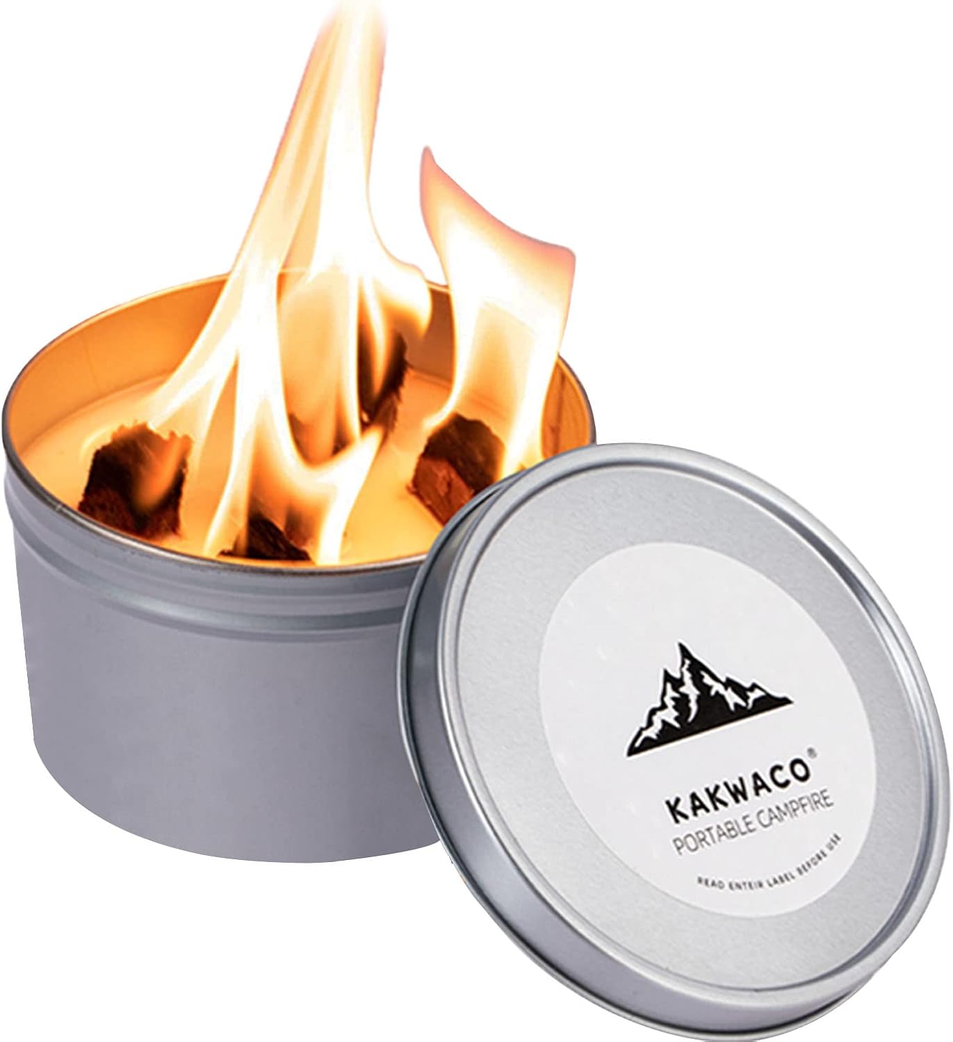Portable Campfire Compact Bonfire 3-5 Hours of Burn Time Outdoor Fire ...