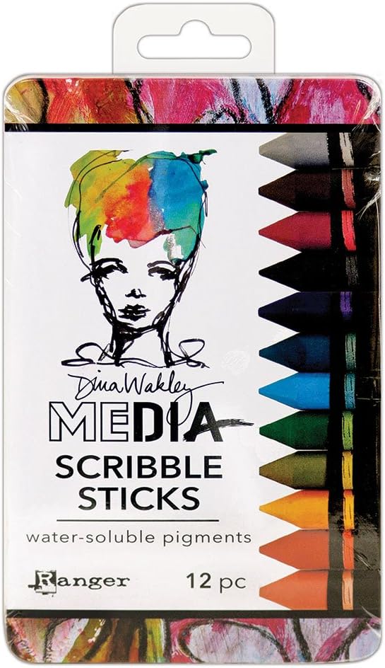 Amazon.com : Trebbies Dina Wakley Media Neon Scribble Sticks Bundle - Dina Wakly Media Neon ...