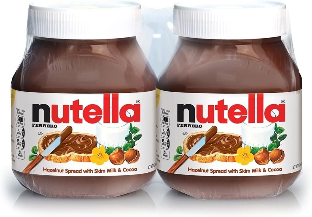 Amazon.com : Nutella Hazelnut Spread Twin Pack 1.65 Pound (Pack of 2 ...