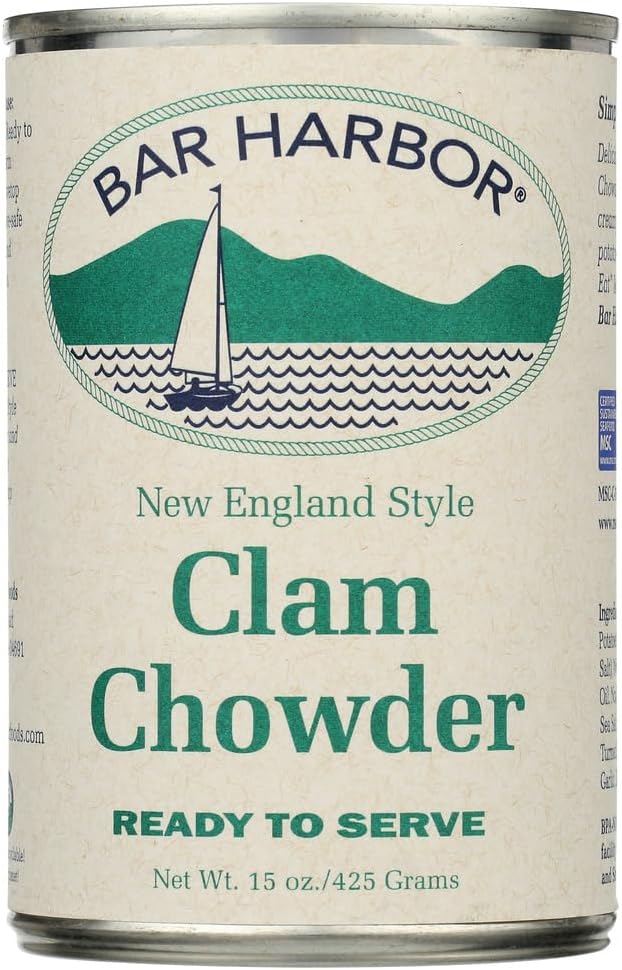 Amazon.com : Bar Harbor New England Clam Chowder, 90 Ounce (Pack of 6 ...