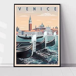 Venice Vintage Travel Retro Posters HD Prints Arts Tourism Holidays ...