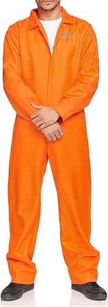 Amazon.com: Aonoapll Halloween Prisoner Jumpsuit Women Men Unisex ...