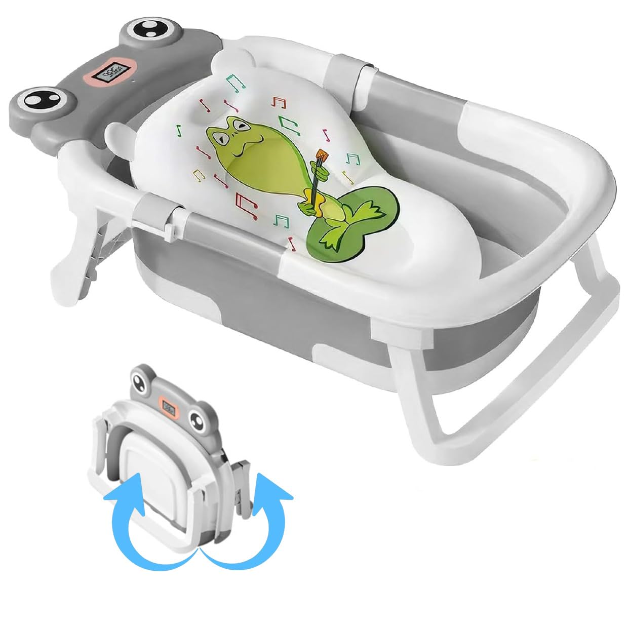 Amazon.com: EzyWay Collapsible Baby Bath Tub with Touch Screen ...