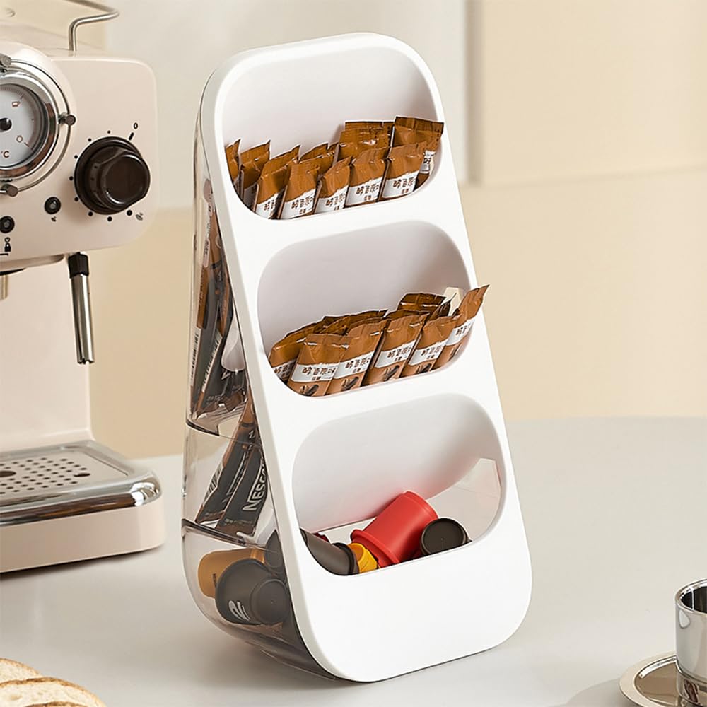 Hosoncovy Tea Bag Organizer,3 Layer Tea Bag Coffee Capsule Sugar ...