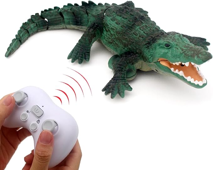 Amazon.com: Tipmant Realistic RC Crocodile Remote Control Fish Boat ...