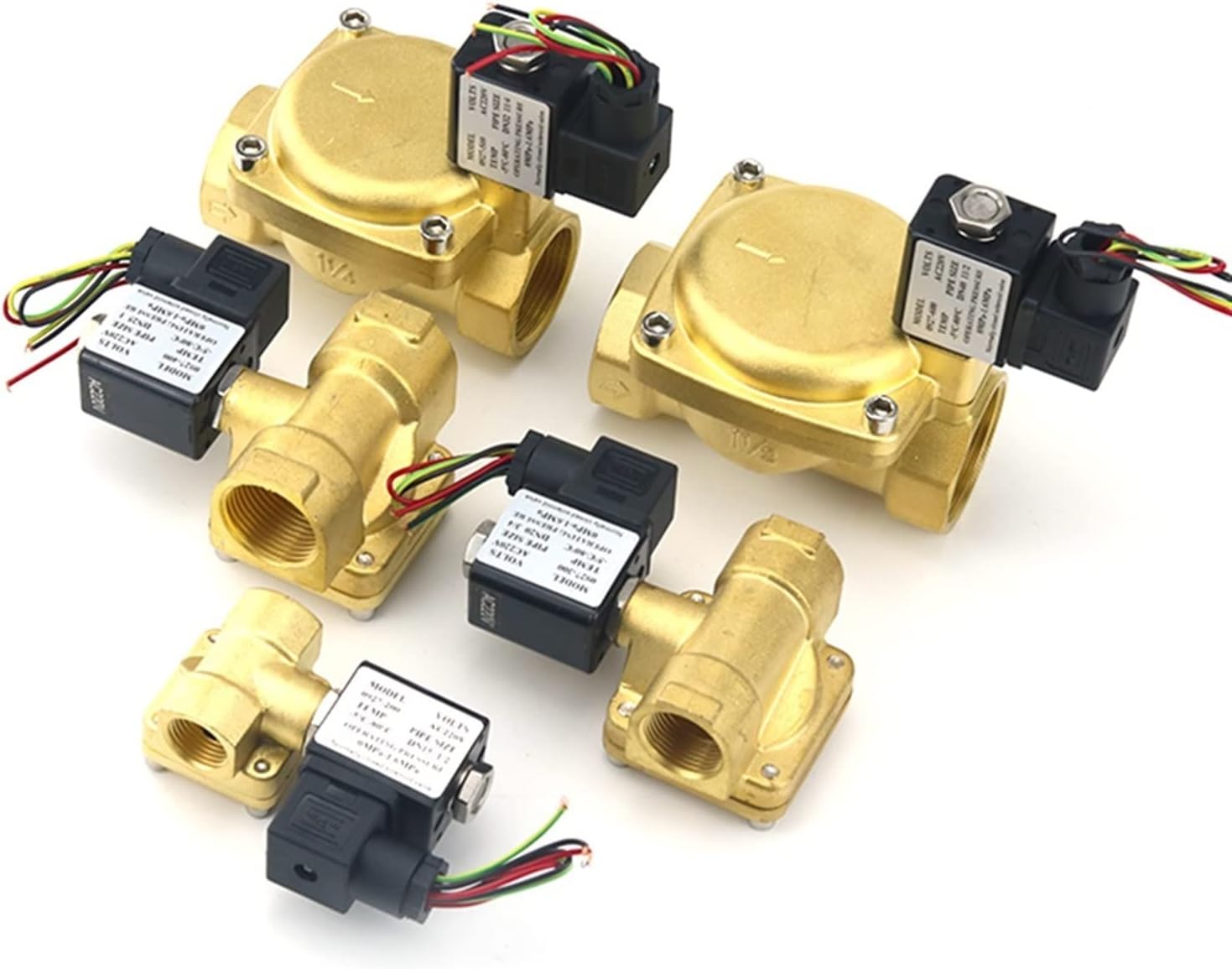 JXQMPOTN 0927 Series Normally Close Operated Water Brass Solenoid Valve ...
