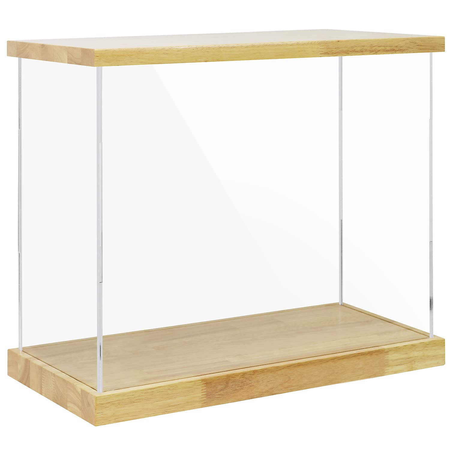 Amazon.com: Clear Acrylic Display Case with Solid Butcherblock Base and ...