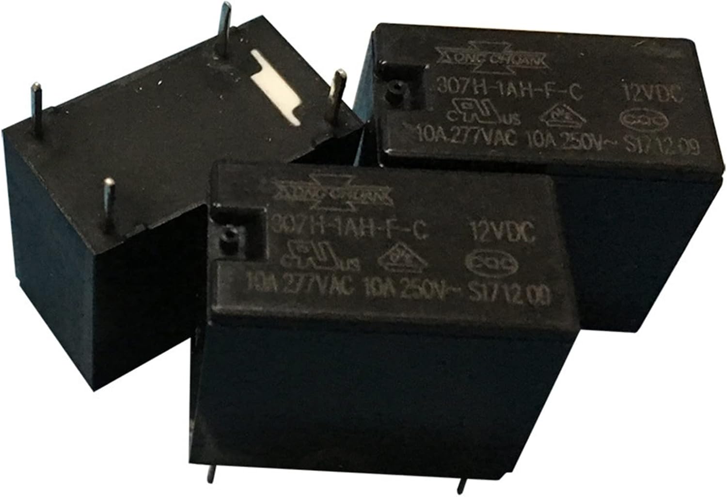 1PC relay 307H-1AH-FC-24V 307H-1AH-FC-12VDC 4-pin 10A (Size : 307H-1AH ...