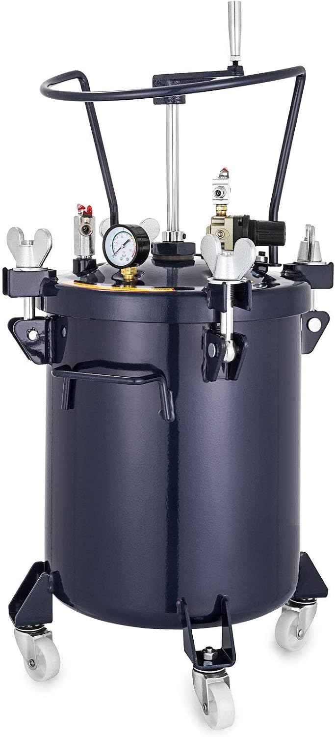 VEVOR 30L Pressure Feed Paint Pot Tank 8 Gallon Spray Gun Sprayer ...