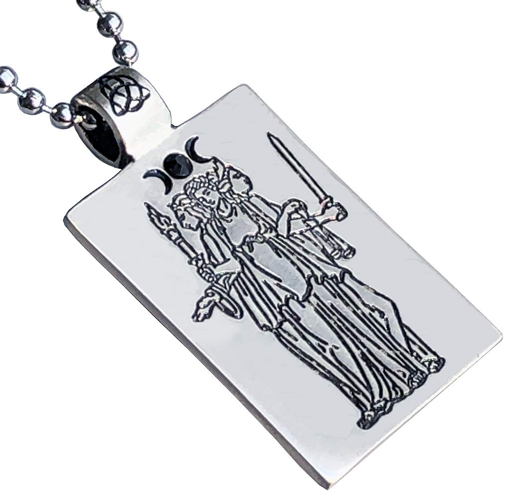 Buy Pagan Jewelry Triple Moon Goddess Hecate Neopaganism Athenian light ...